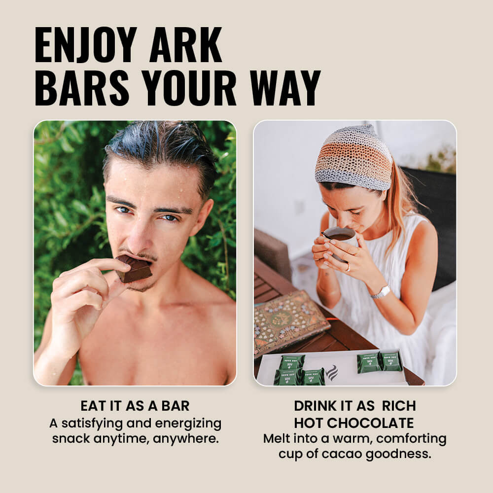 ARK BARS - Ceremonial Cacao with Adaptogens – ARK Of Sweden